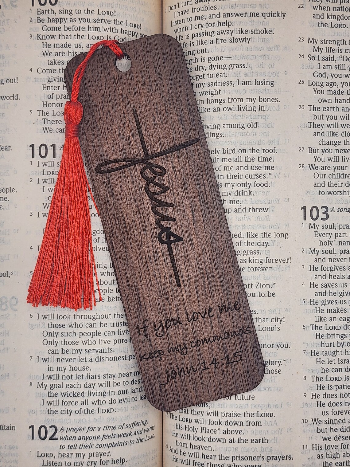 Christian Bookmarks | Biblemarks | Laser Engraved Bookmarks - Etsy