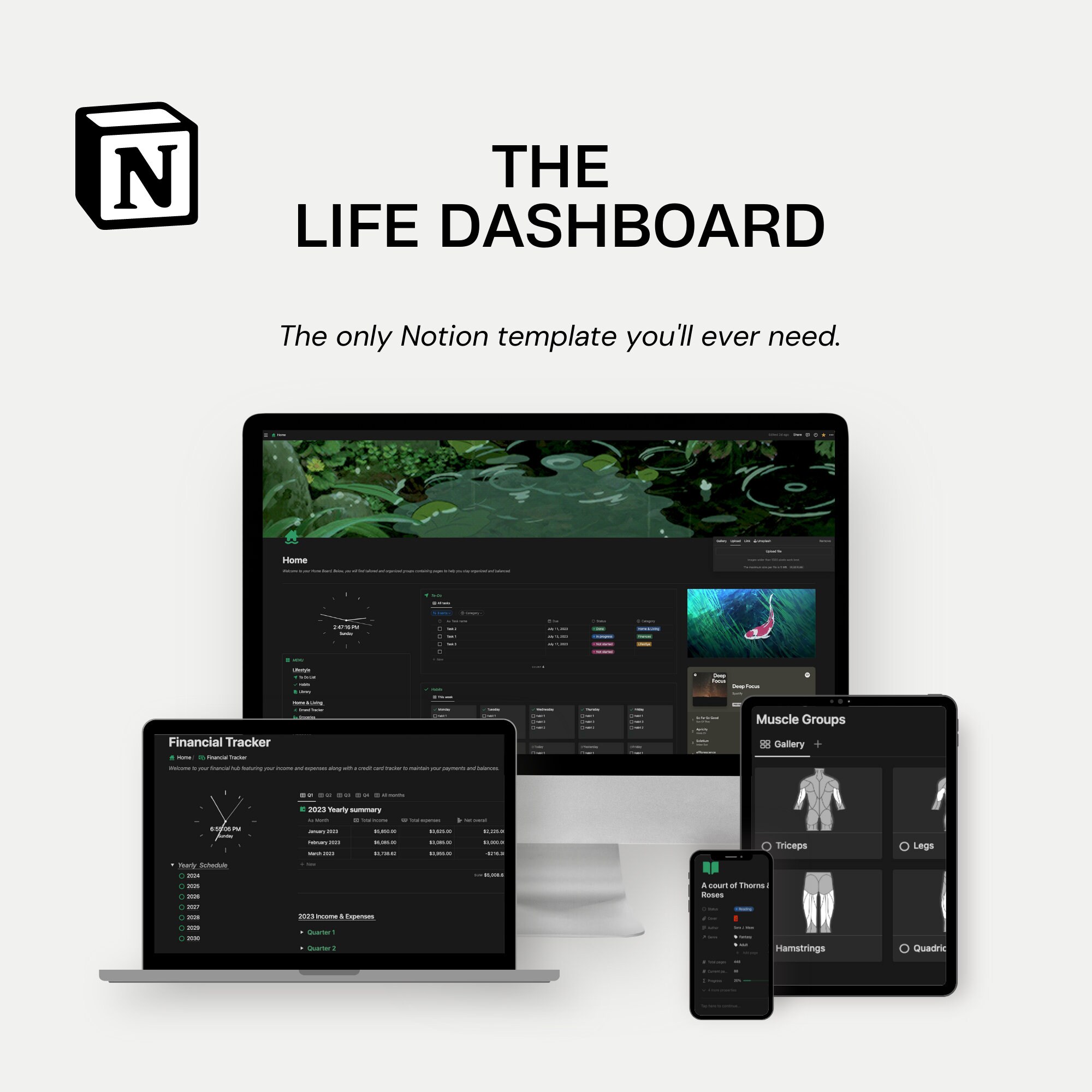 The Notion Life Dashboard - Etsy