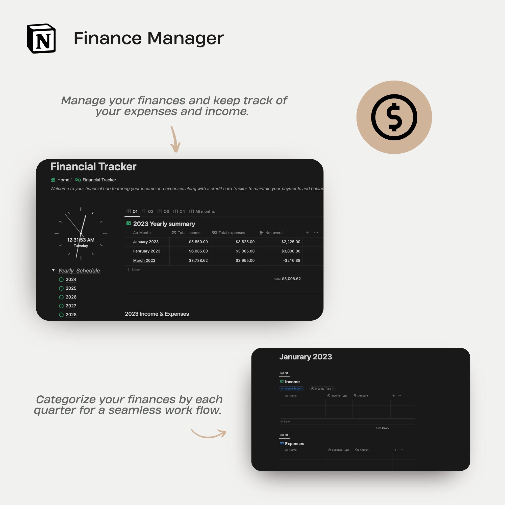 The Notion Life Dashboard - Etsy