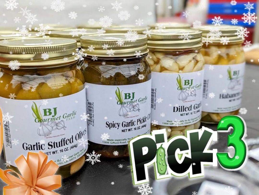 3 Gourmet Pickles | Customize Your Order 16oz Jars Farm Fresh Best ...