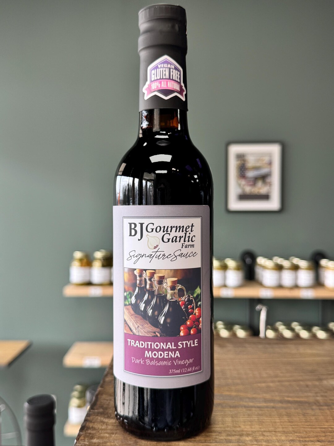 Traditional Modena Balsamic Vinegar Gourmet Dressing Half Wine Bottles ...