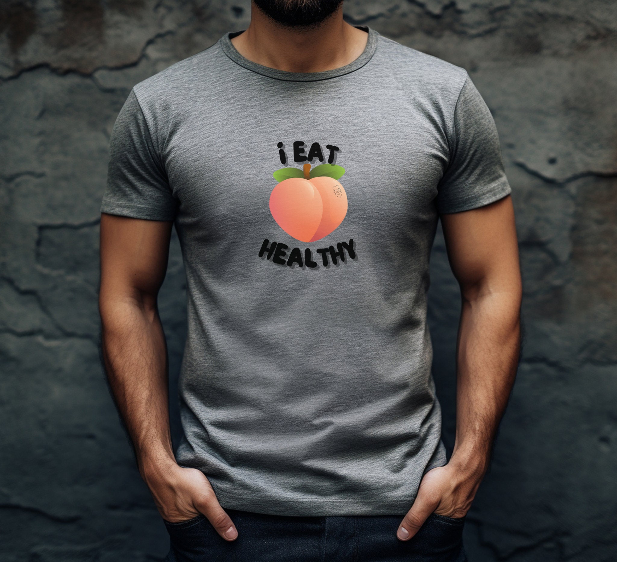 I Eat Healthy T-shirt, Funny Humor Tee, Laughing Tees, Funny Quotes ...