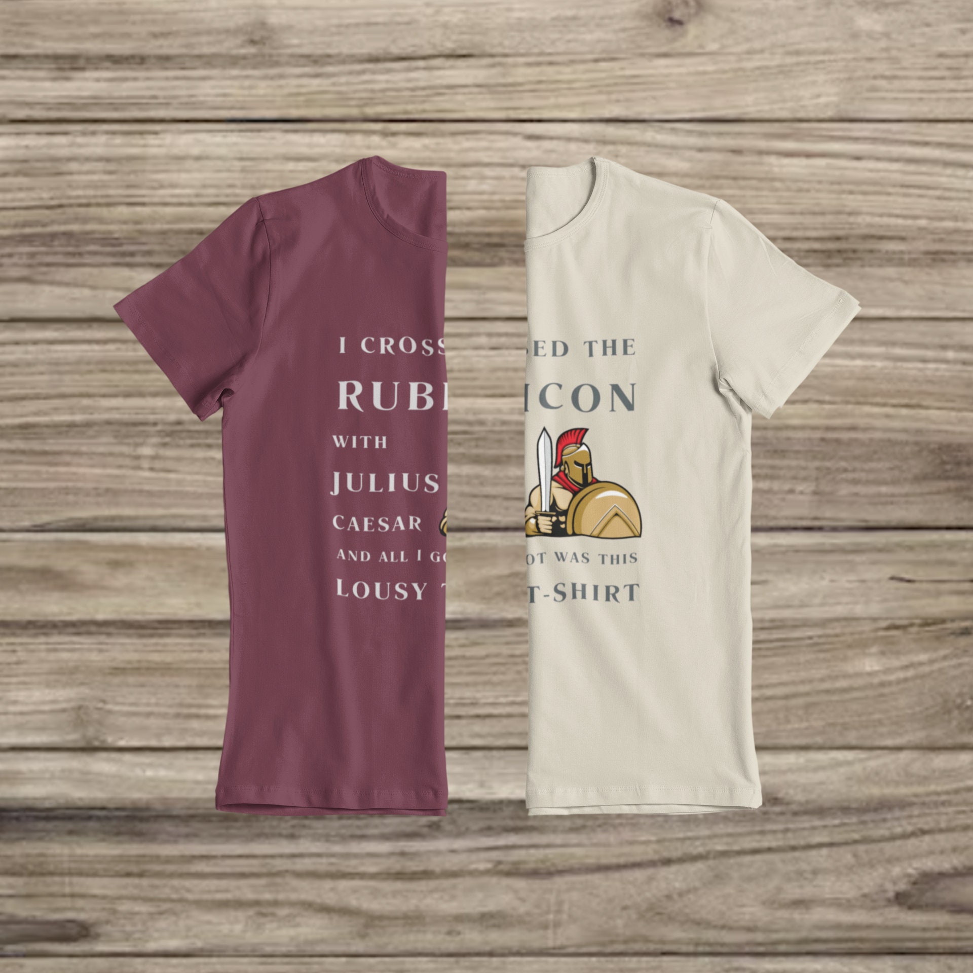 Roman Soldier Rubicon T-shirt - Caesar's Crossing Gift - Historical Tee ...