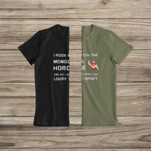 Mongol Warrior T-shirt - Genghis Khan Gift - Rode With the Horde Tee - Etsy