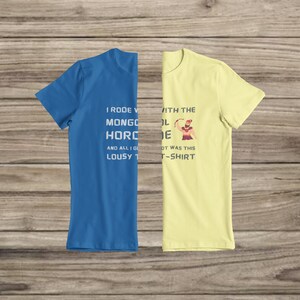 Mongol Warrior T-shirt - Genghis Khan Gift - Rode With the Horde Tee - Etsy