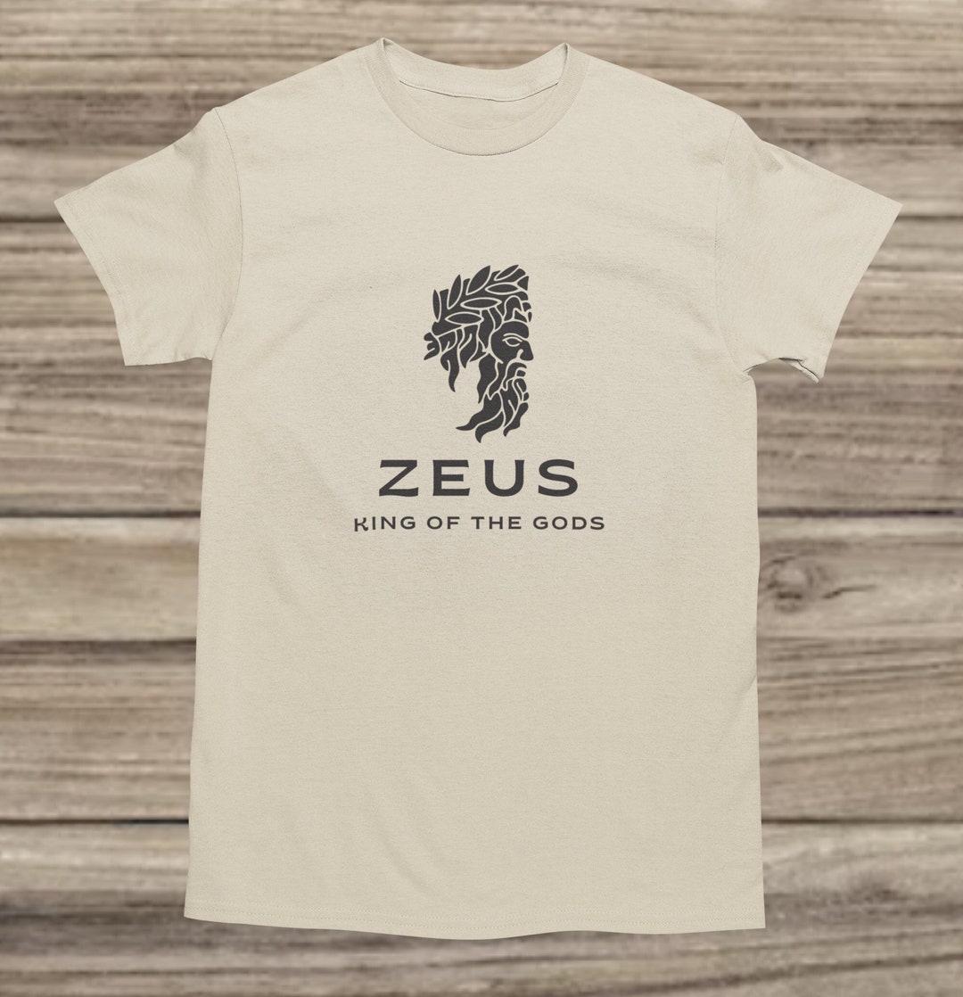 Zeus King of the Gods T-shirt | Mythological Graphic Tee for Power ...