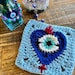 Nazar Heart/evil Eye Amulet Granny Square Crochet Pattern - PDF ...