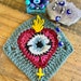 Nazar Heart/evil Eye Amulet Granny Square Crochet Pattern - PDF ...