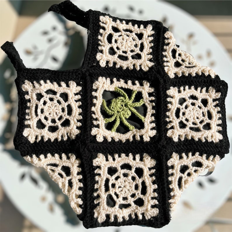 Cobweb Granny Square Magic Crochet Pattern PDF Instructions - Etsy