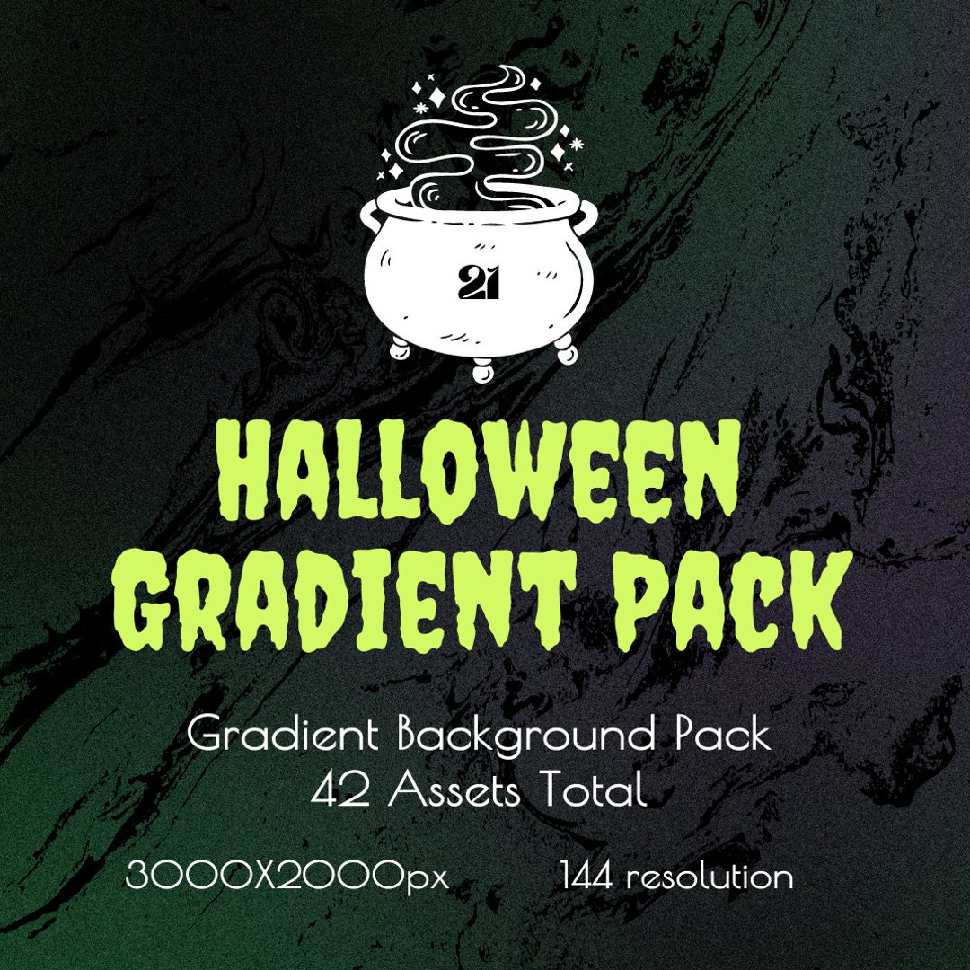21 Spooky Halloween Fall Grainy Gradient Backgrounds | 42 Total ...