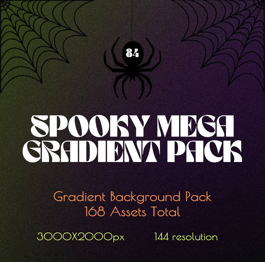 84 Spooky Halloween Fall Grainy Gradient Backgrounds | 168 Total ...