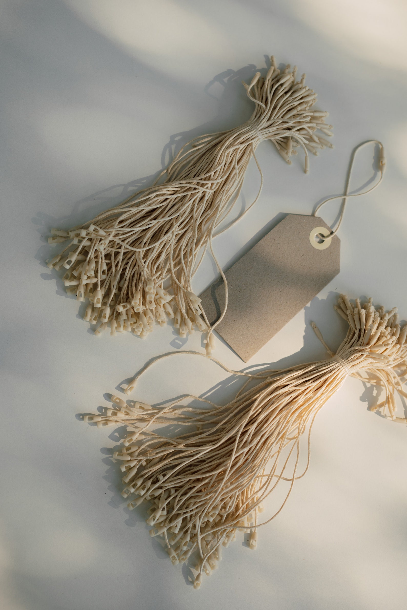 Hang Tag String Attachment Gift Waxed Cotton Apparel Tag Cord Shops ...