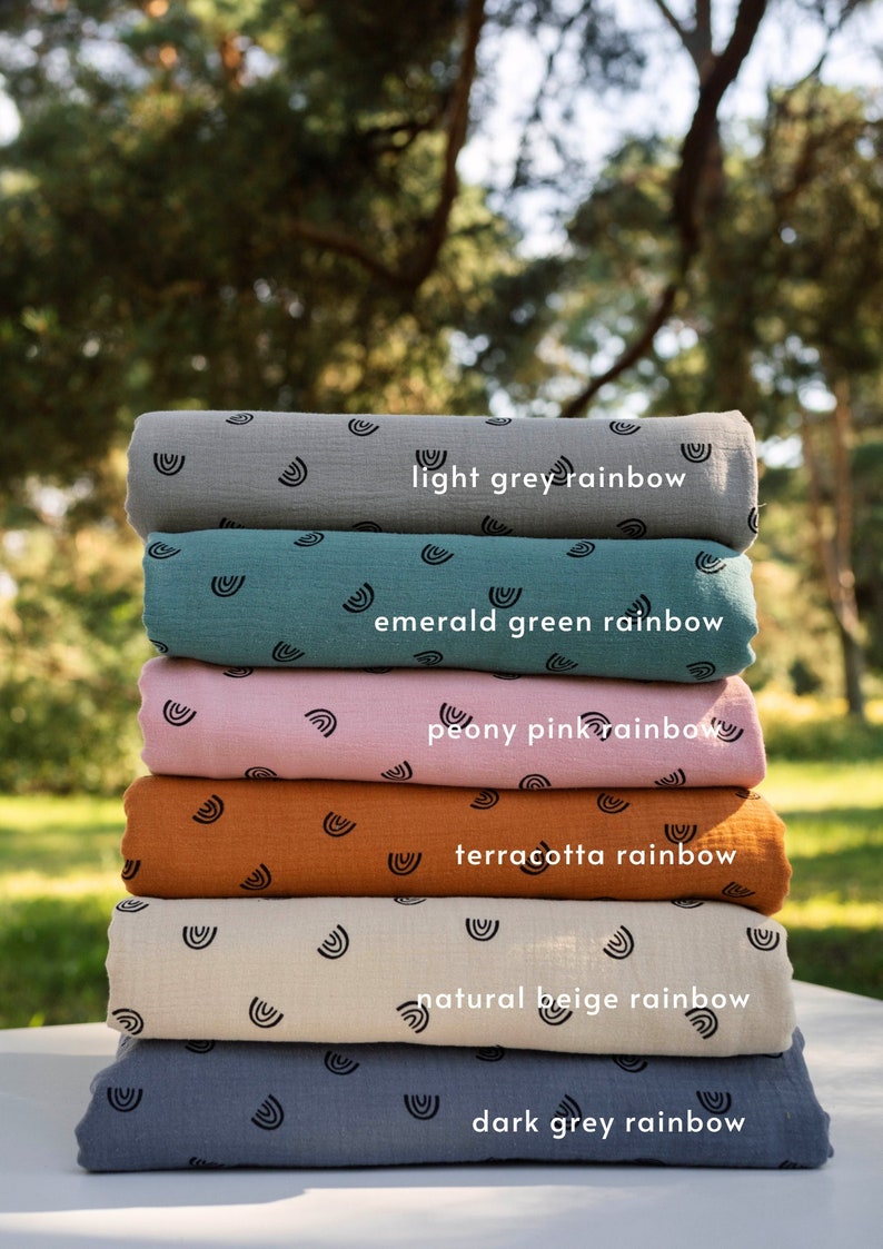 Double Gauze Muslin 100% Cotton Baby Crinkly Plain Lightweight Fabric ...