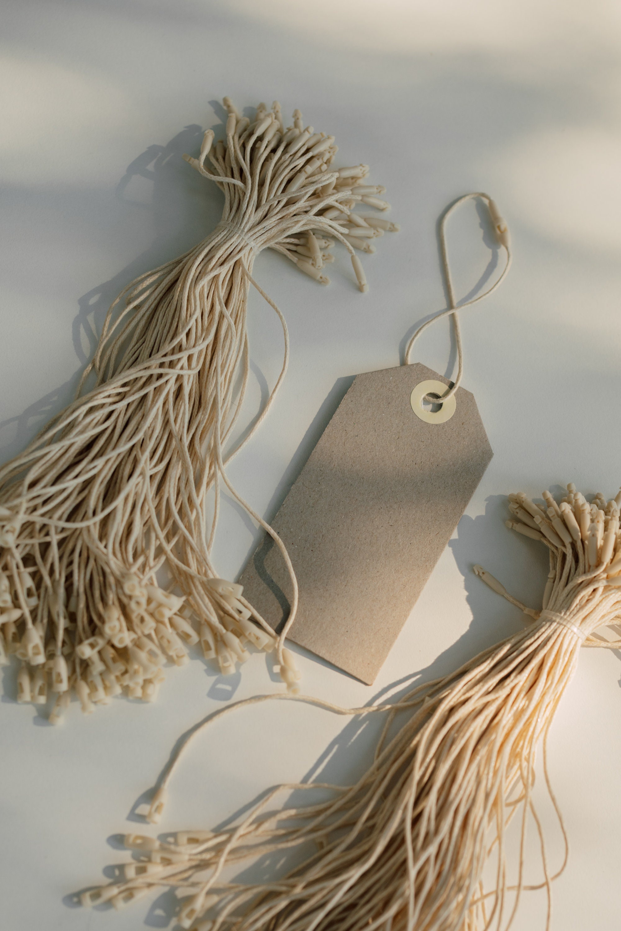 Hang Tag String Attachment Gift Waxed Cotton Apparel Tag Cord Shops ...