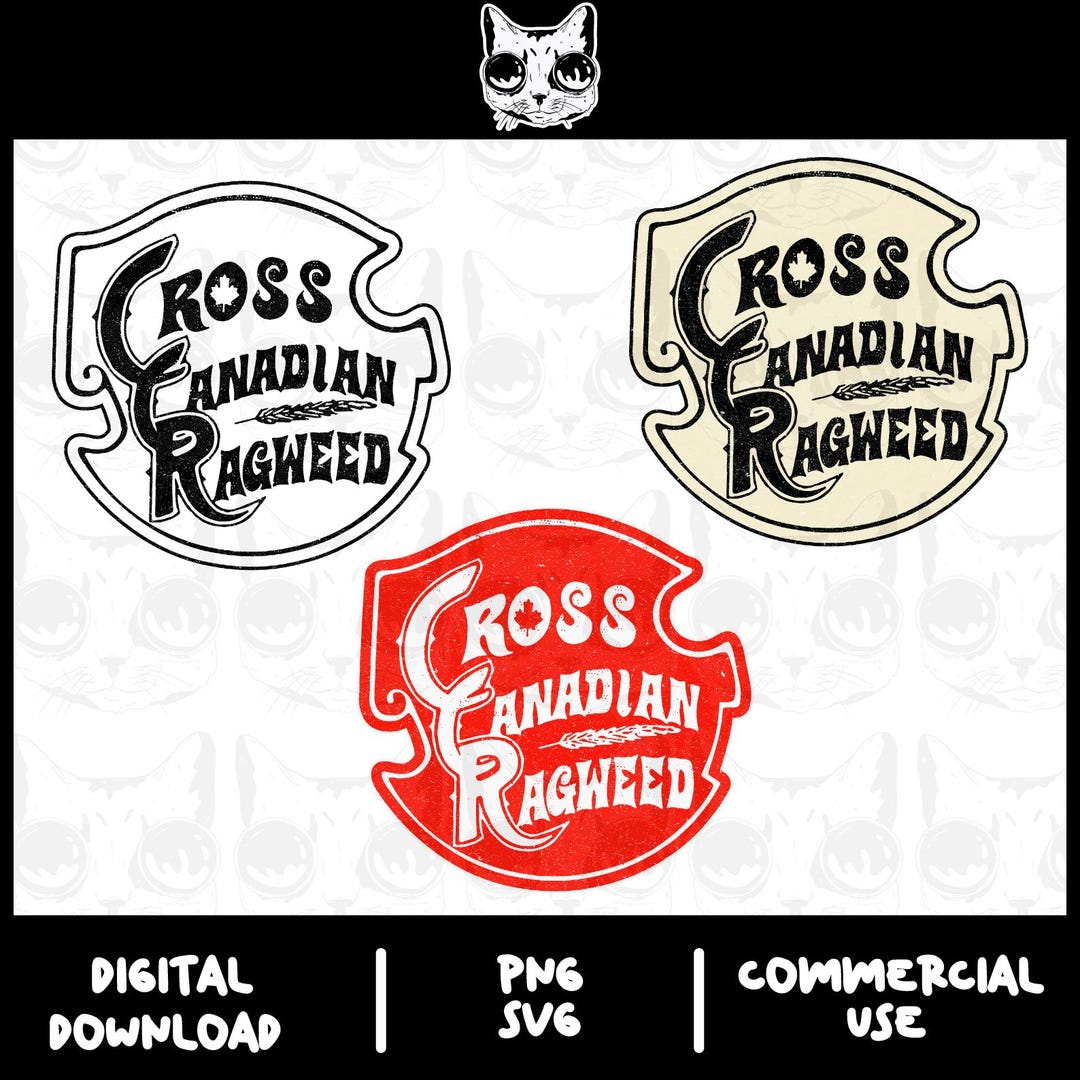 Cross Canadian Ragweed SVG PNG: Vintage Band Logo (digital Download ...