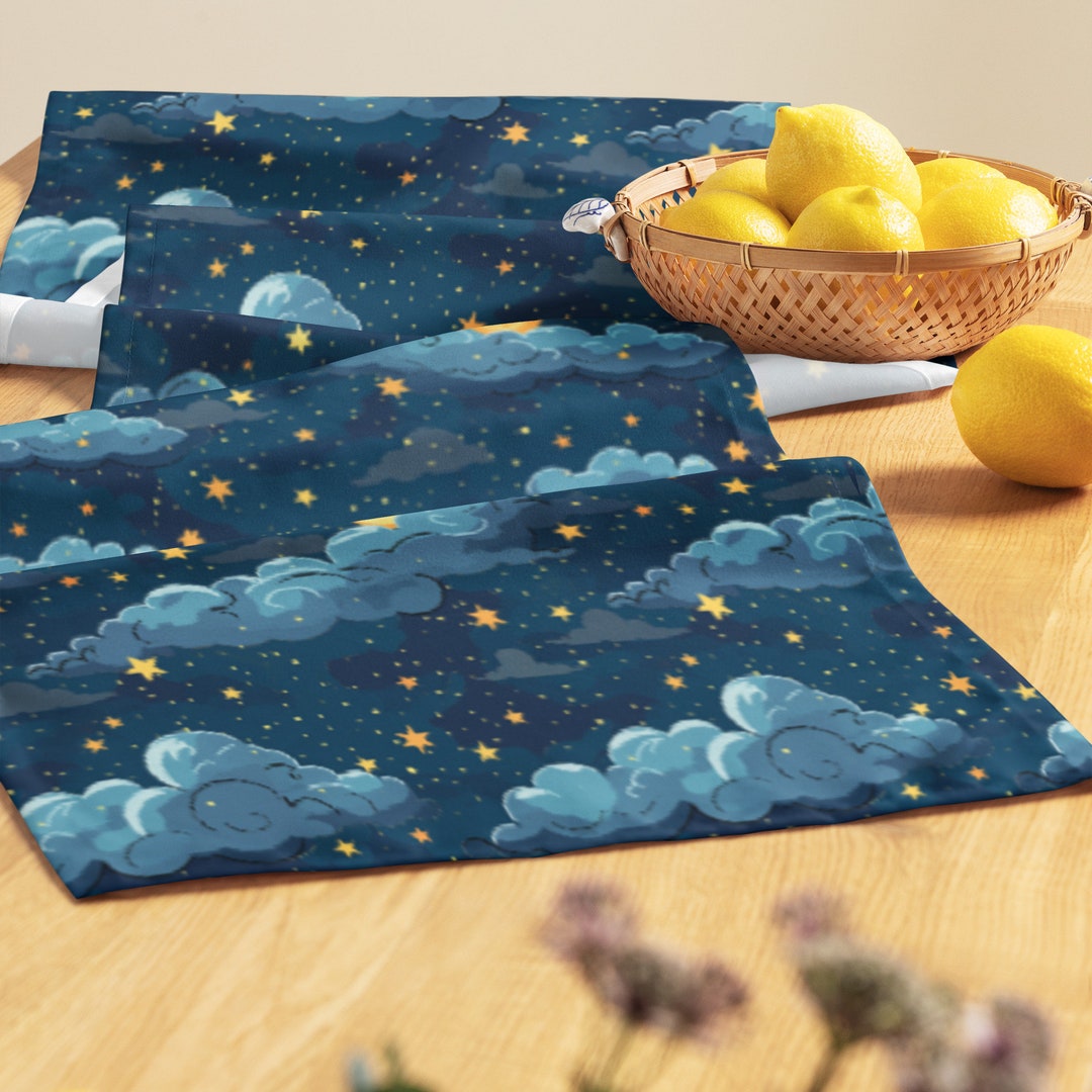Starry Night Sky Table Runner Celestial Table Cloth - Etsy
