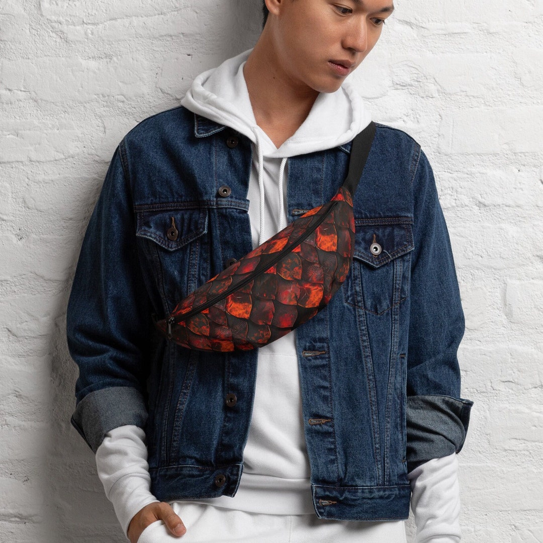 Fire Dragon Scale Fanny Pack Fantasy Dragon Bag - Etsy