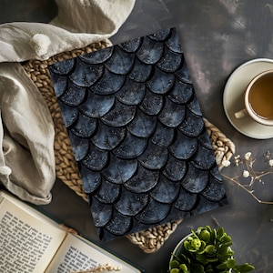 Dark Dragon Scale Journal TTRPG Gift Hardcover Notebook Lined and Blank ...