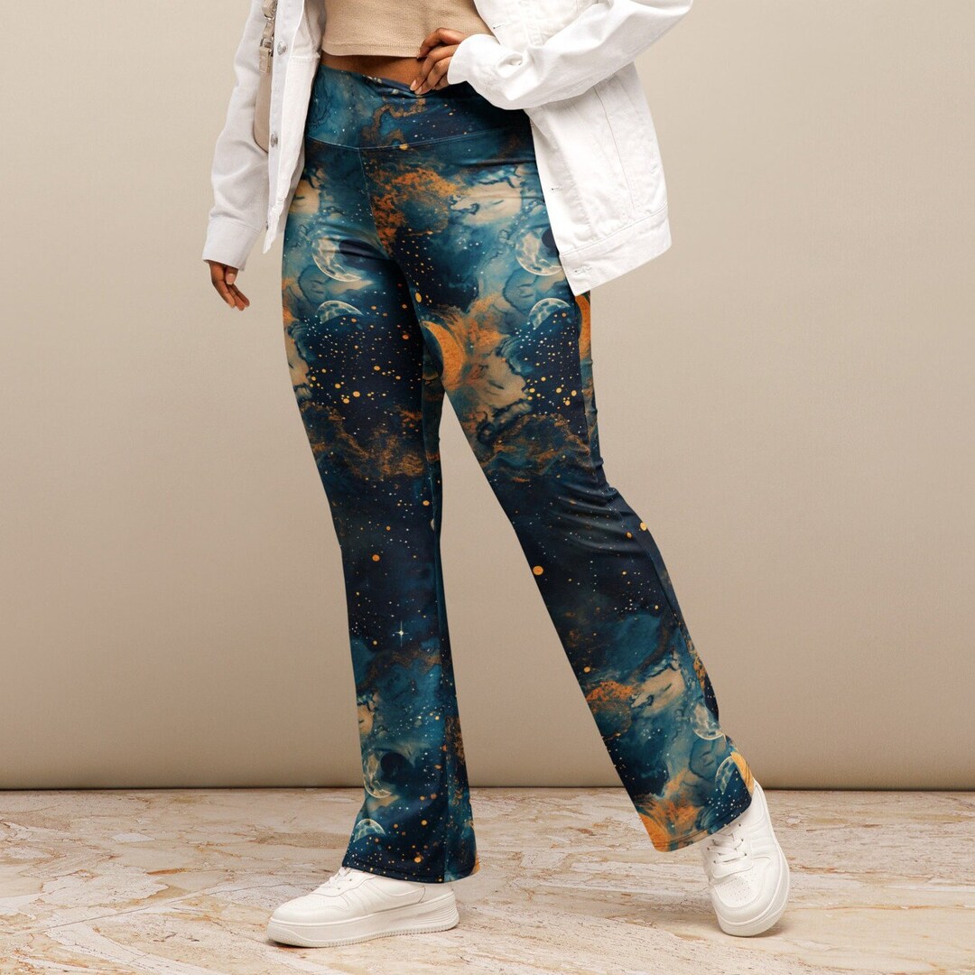 Celestial Flare Leggings Fantasy Night Sky Apparel - Etsy