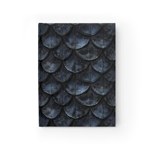 Dark Dragon Scale Journal TTRPG Gift Hardcover Notebook Lined and Blank ...