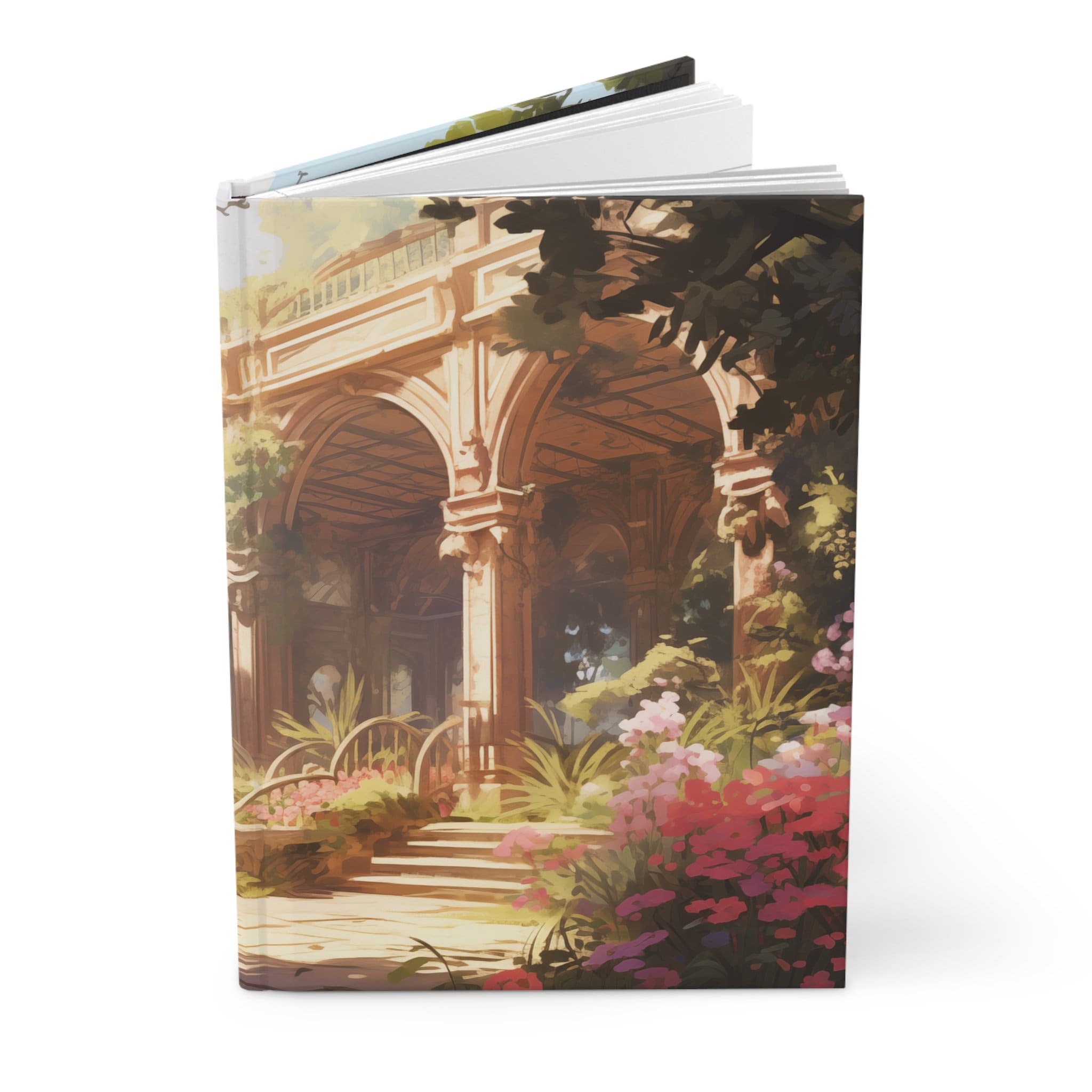 Ancient Gardens Journal Floral Ruins Fantasy Lover Gift Hardcover ...