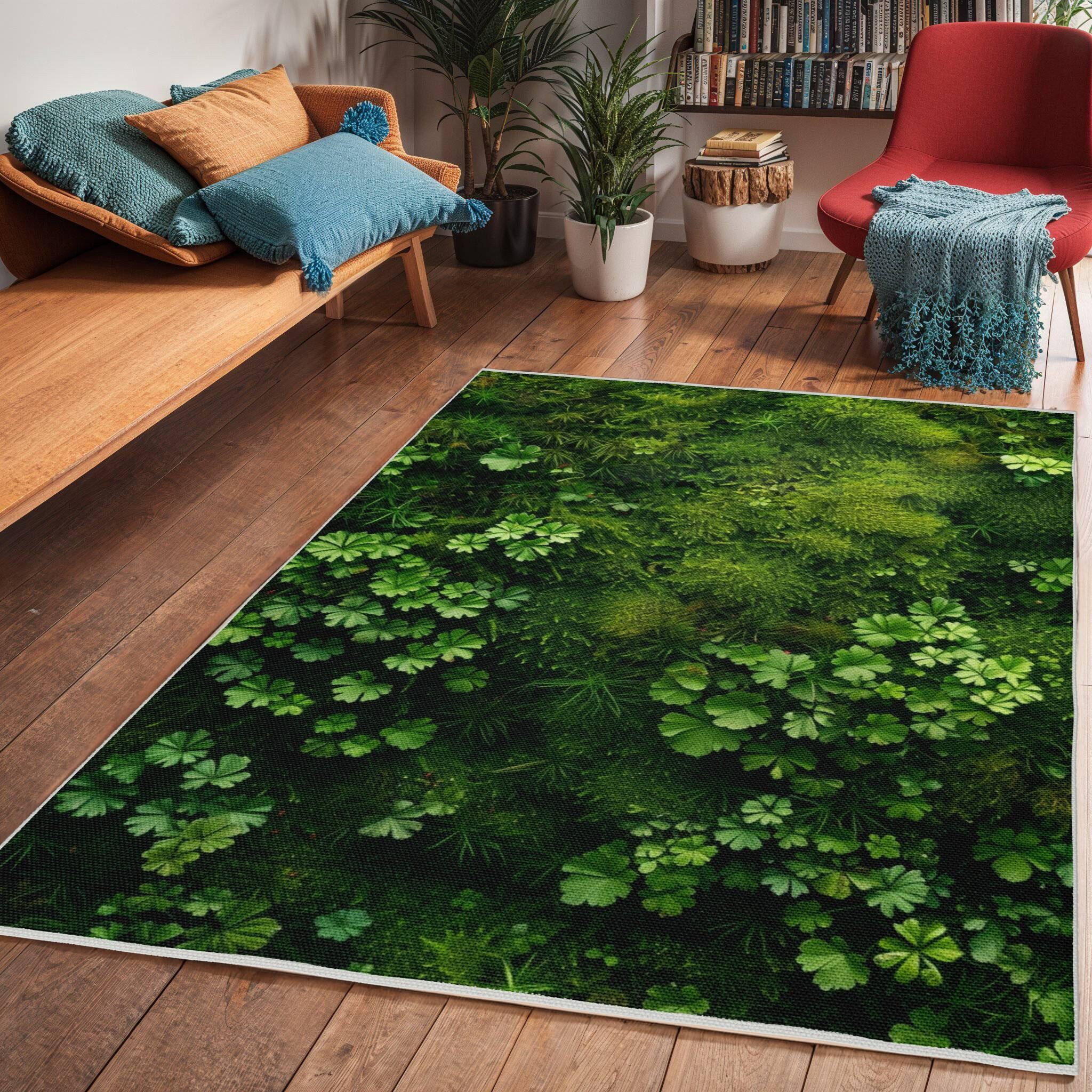 Moss Rug Fairycore Area Rug Nature Rug Large Green Area Rug - Etsy