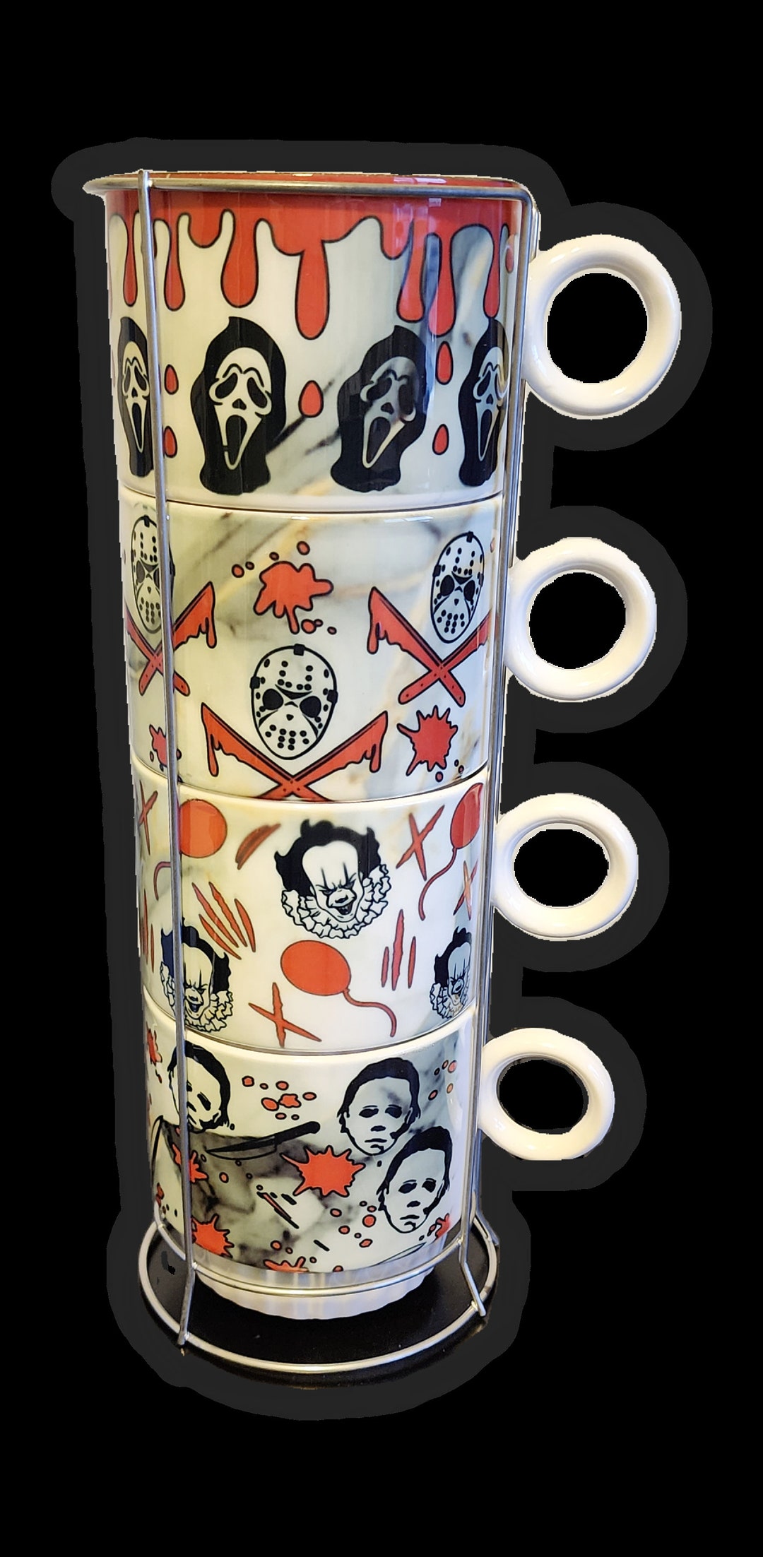 Horror Mugs With Stand - Etsy