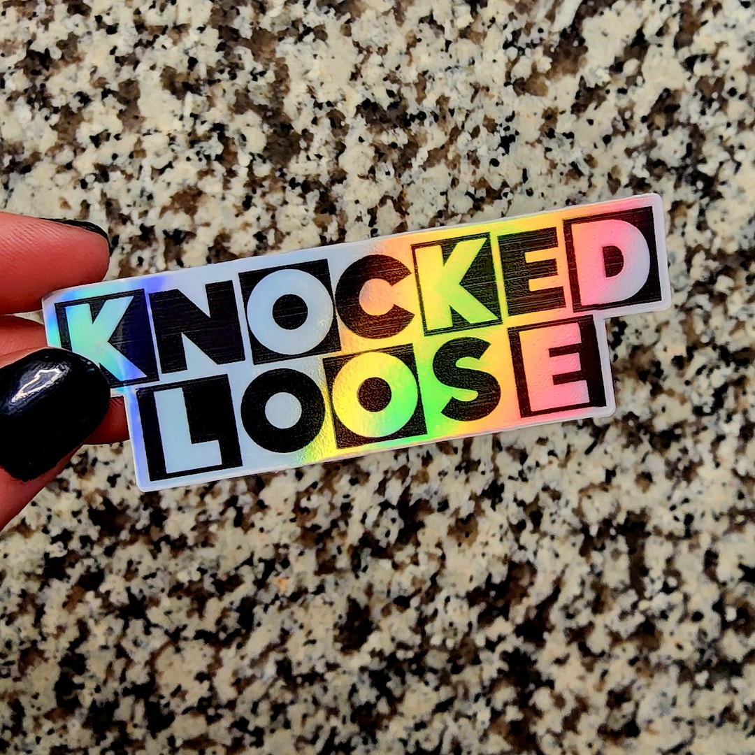 Knocked Loose Holographic Vinyl Sticker - Etsy