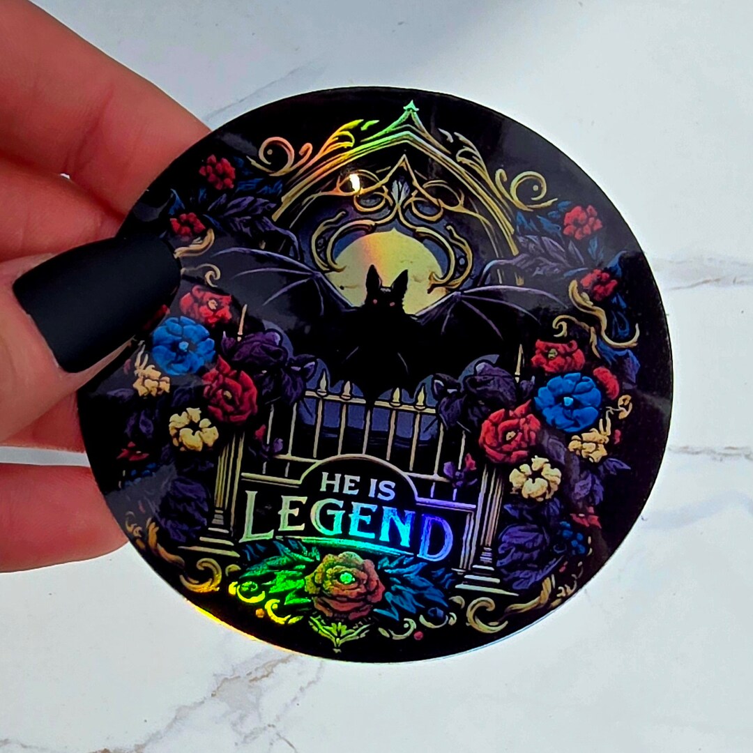 He is Legend Holographic, Water-resistant Vinyl Sticker - Etsy