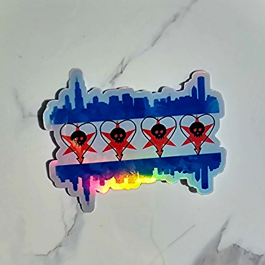 Alkaline Trio Holographic, Water-resistant Vinyl Sticker - Etsy