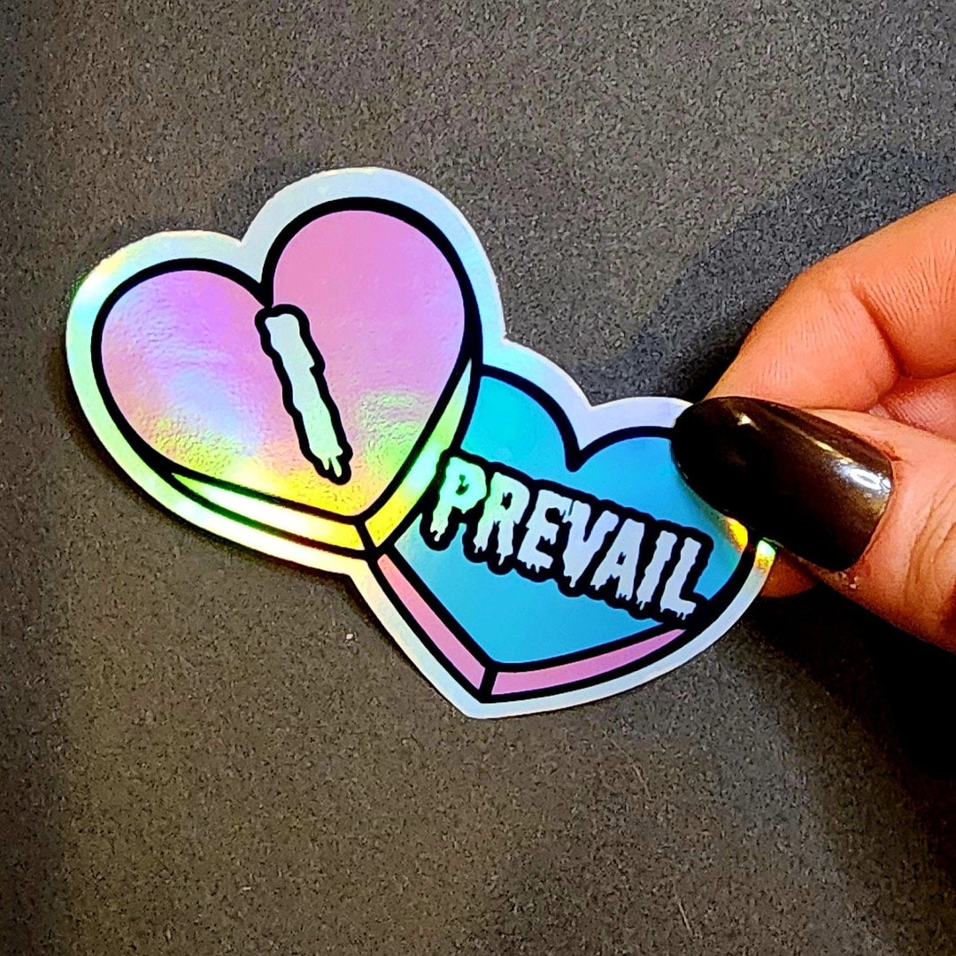 I Prevail Holographic, Water-resistant Vinyl Sticker - Etsy