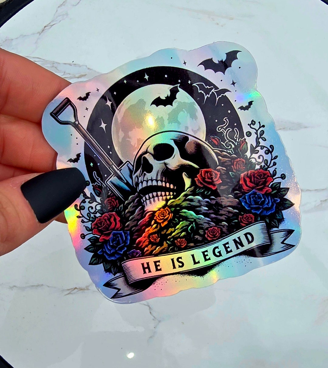 He is Legend Holographic, Water-resistant Vinyl Sticker - Etsy