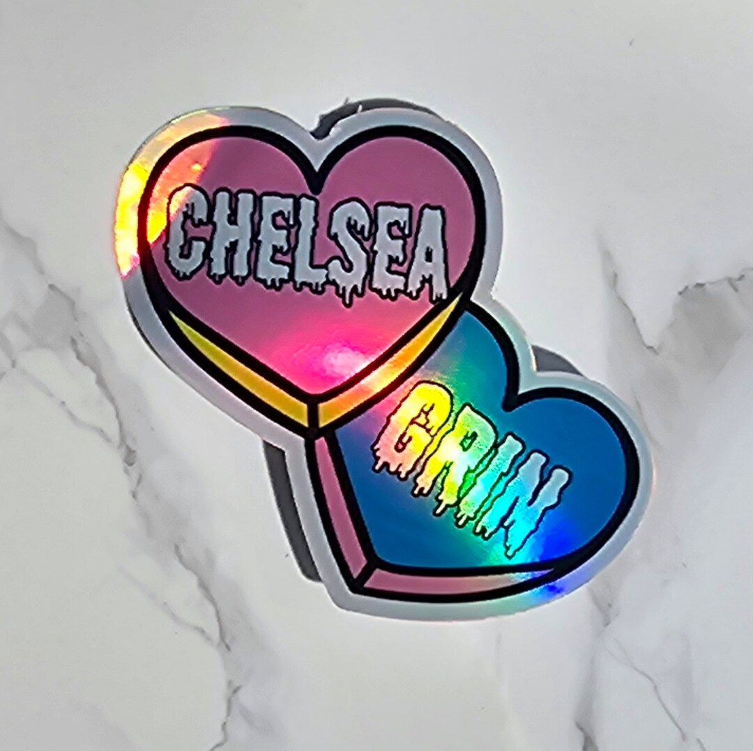 Chelsea Grin Holographic, Water-resistant Vinyl Sticker - Etsy