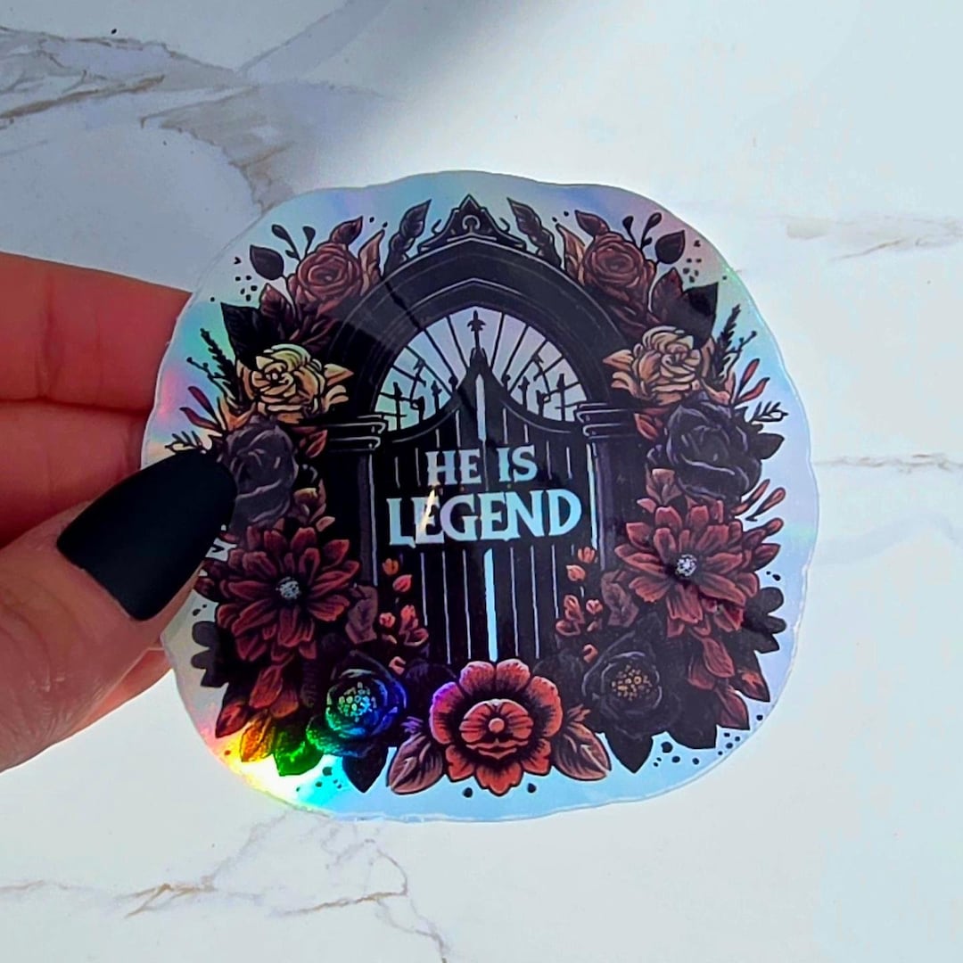 He is Legend Holographic, Water-resistant Vinyl Sticker - Etsy