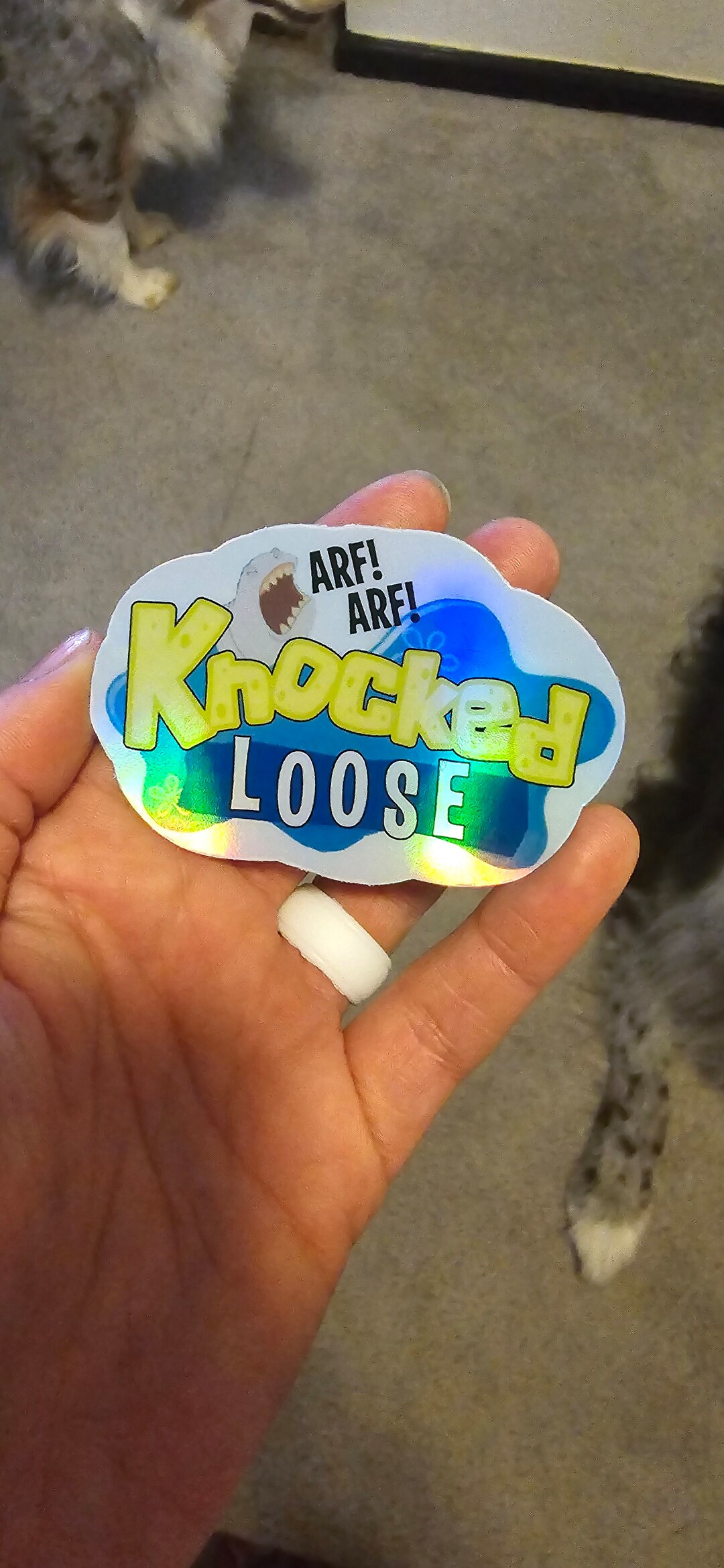 Knocked Loose Holographic, Water-resistant Vinyl Sticker - Etsy