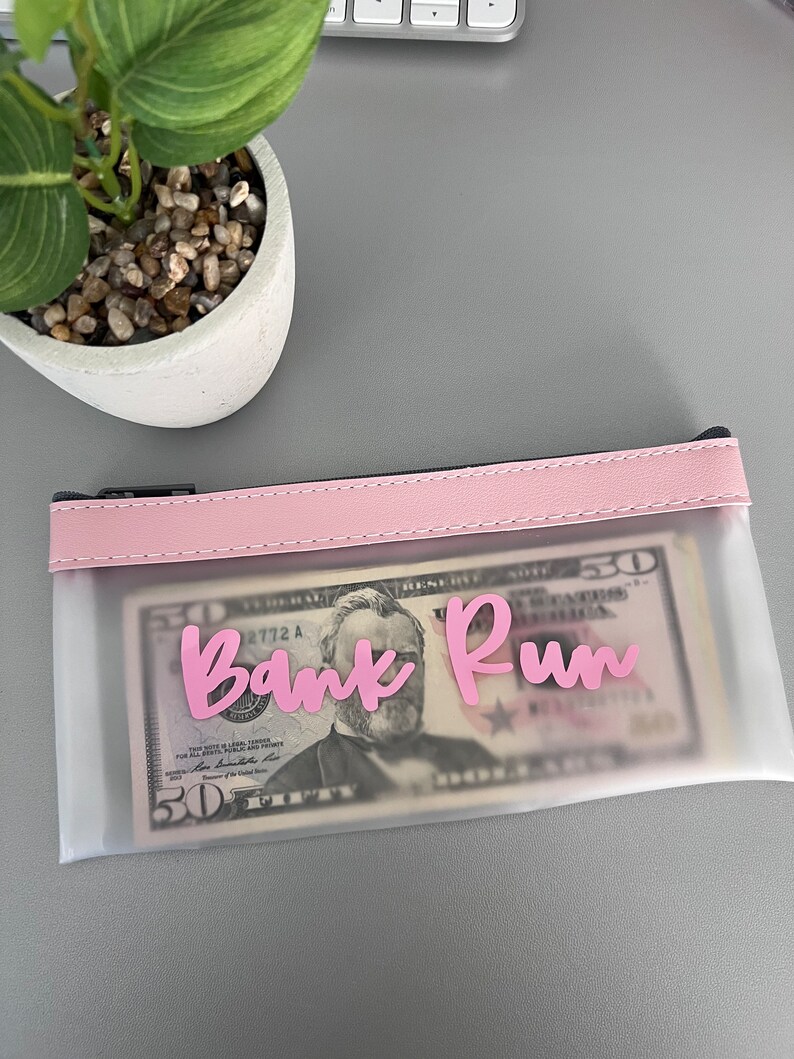 Bling Bank Withdrawal Bag, Money Bag for Cash Stuffing. Get a Free Gift ...