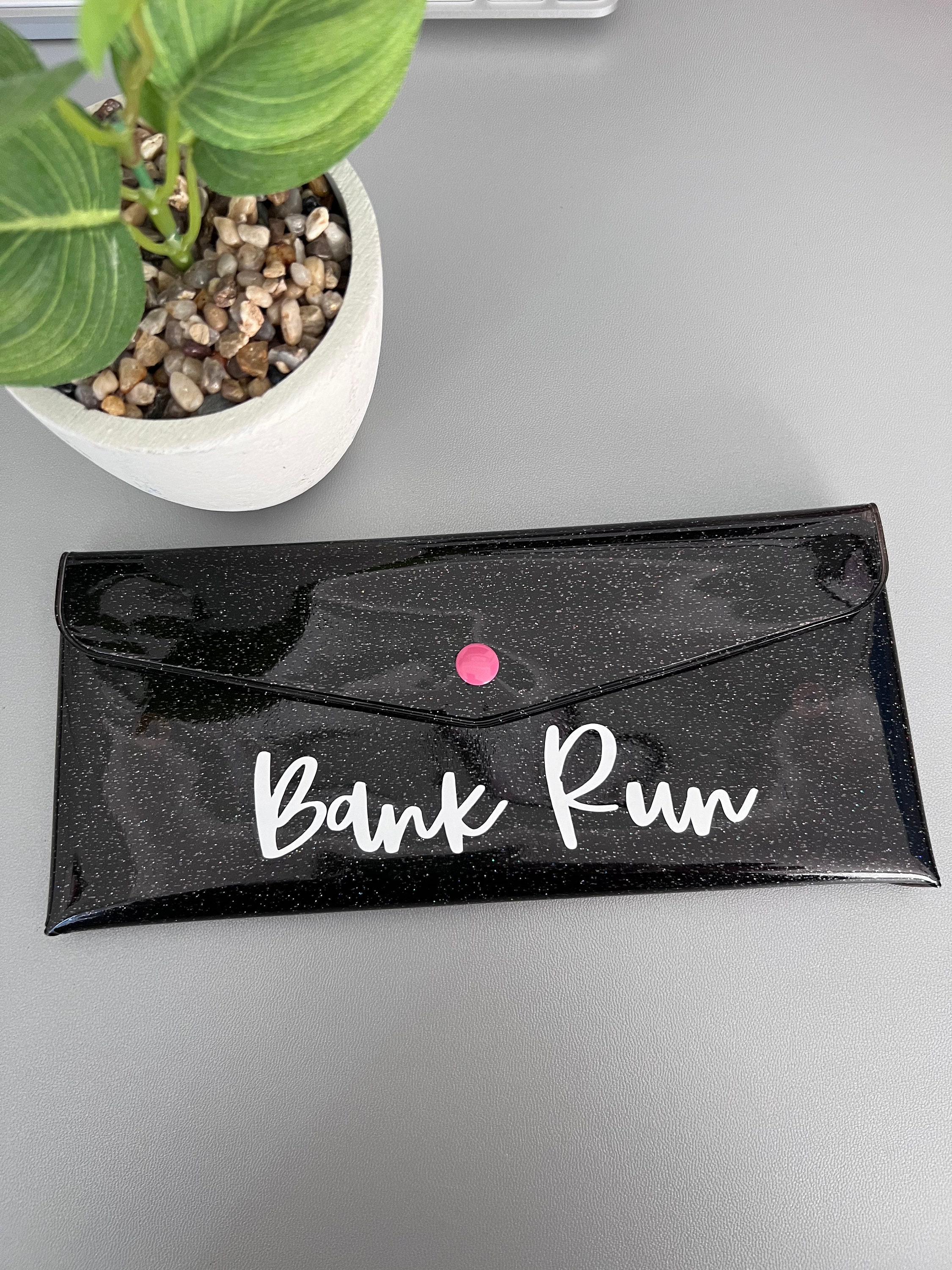 Bling Bank Withdrawal Bag, Money Bag for Cash Stuffing. Get a Free Gift ...