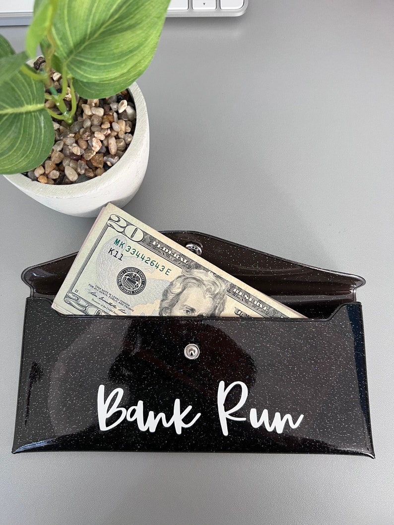 Bling Bank Withdrawal Bag, Money Bag for Cash Stuffing. Get a Free Gift ...