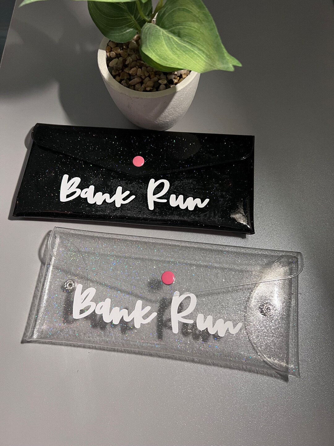 Bling Bank Withdrawal Bag, Money Bag for Cash Stuffing. Get a Free Gift ...