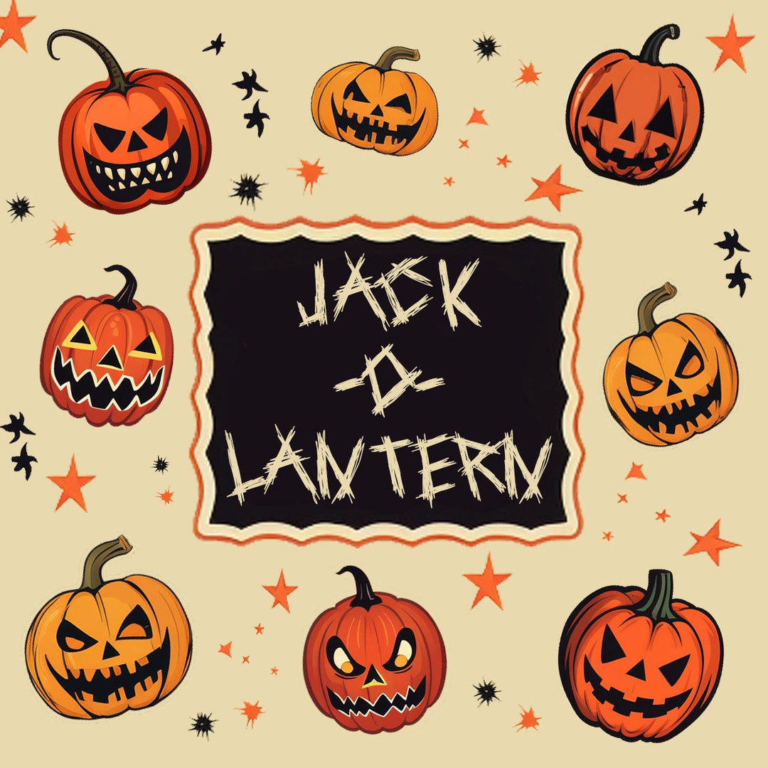 Pumpkin Sticker, Pumpkin Sticker Sheet, Jacko Lantern Sticker, Spooky ...