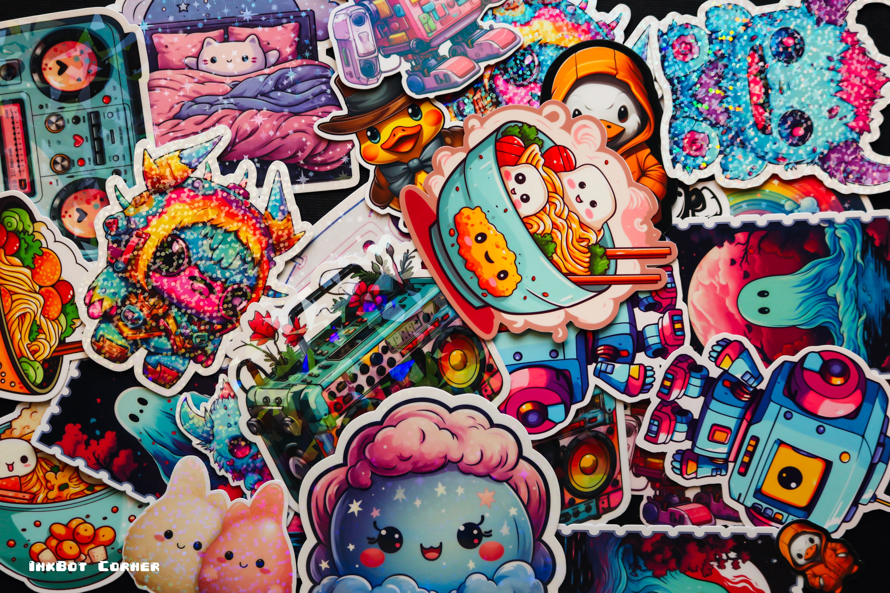 Kawaii Ramen Bowl Sticker Pack Cute Fun Stickers Stickers Pack of 4 ...