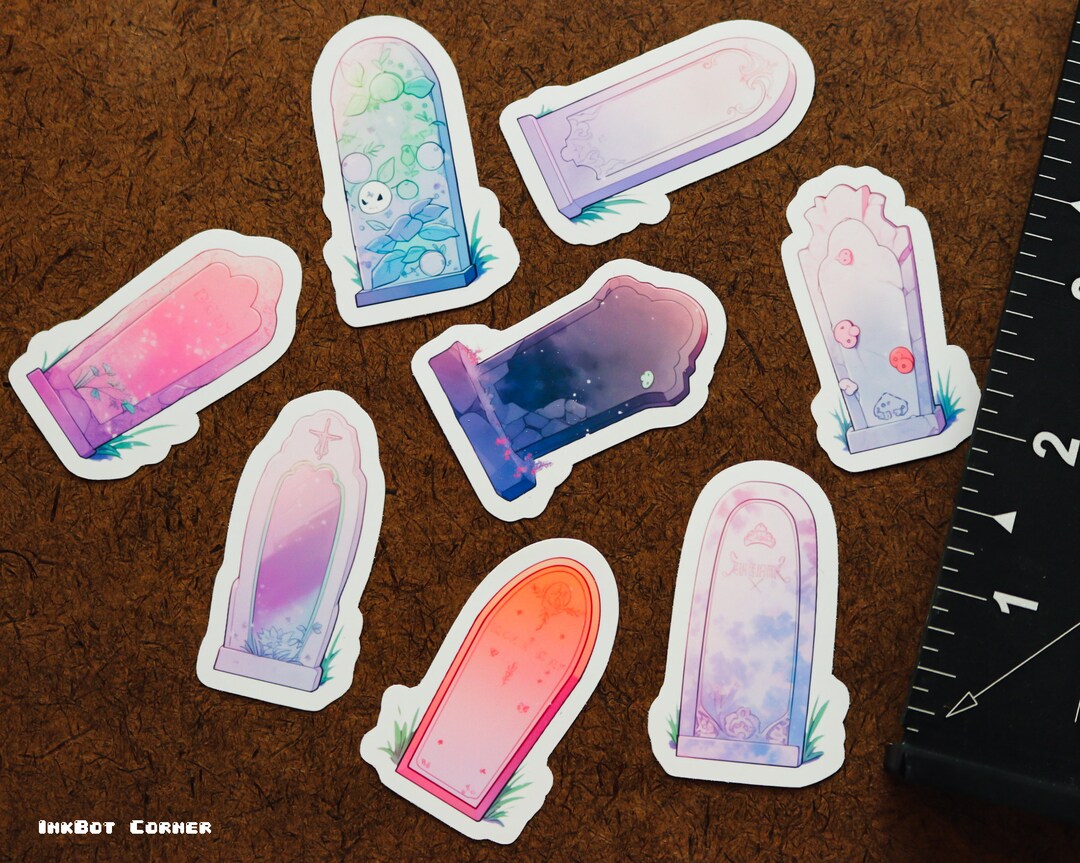 Kawaii 8 Pack Tombstone Headstone Pack of 8 Kawaii Headstone - Etsy