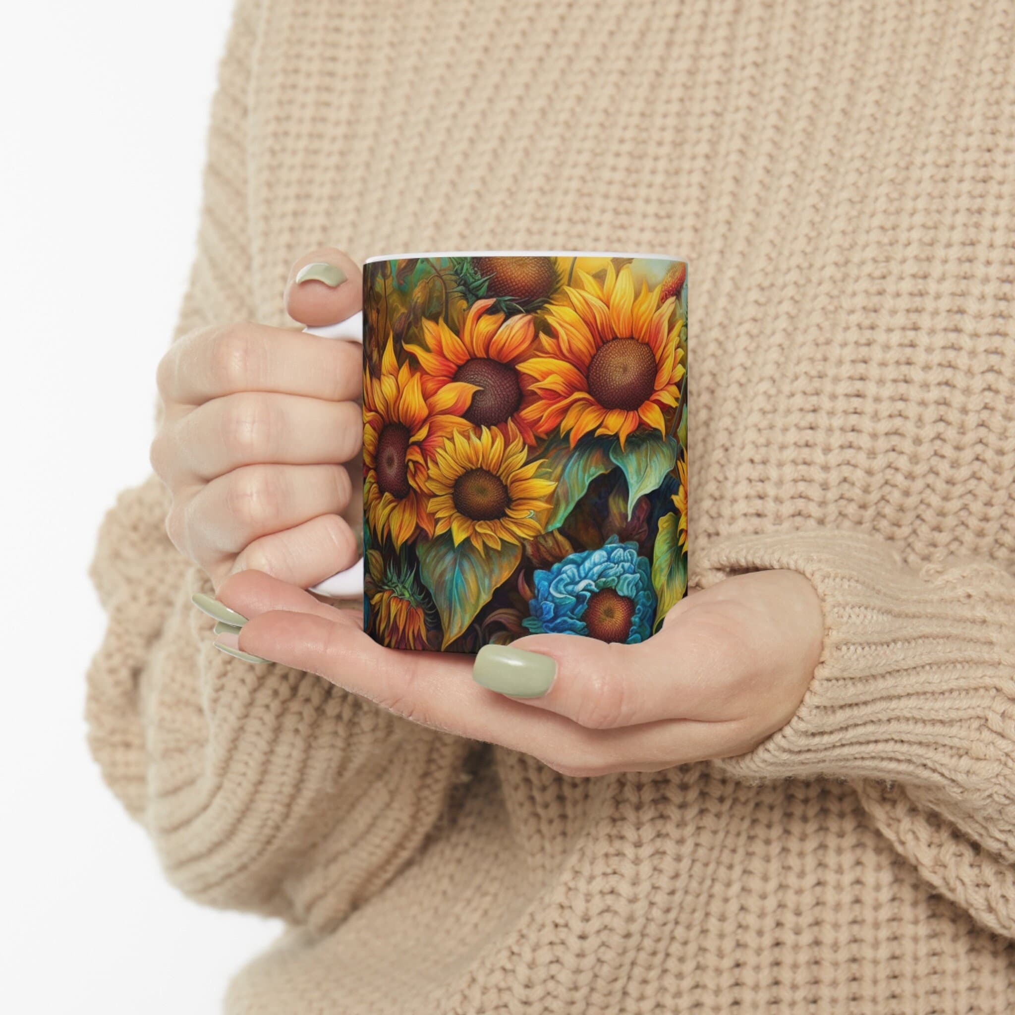 Sunflower Mug Sunflower Gifts Sunflower Cup Sunflower - Etsy