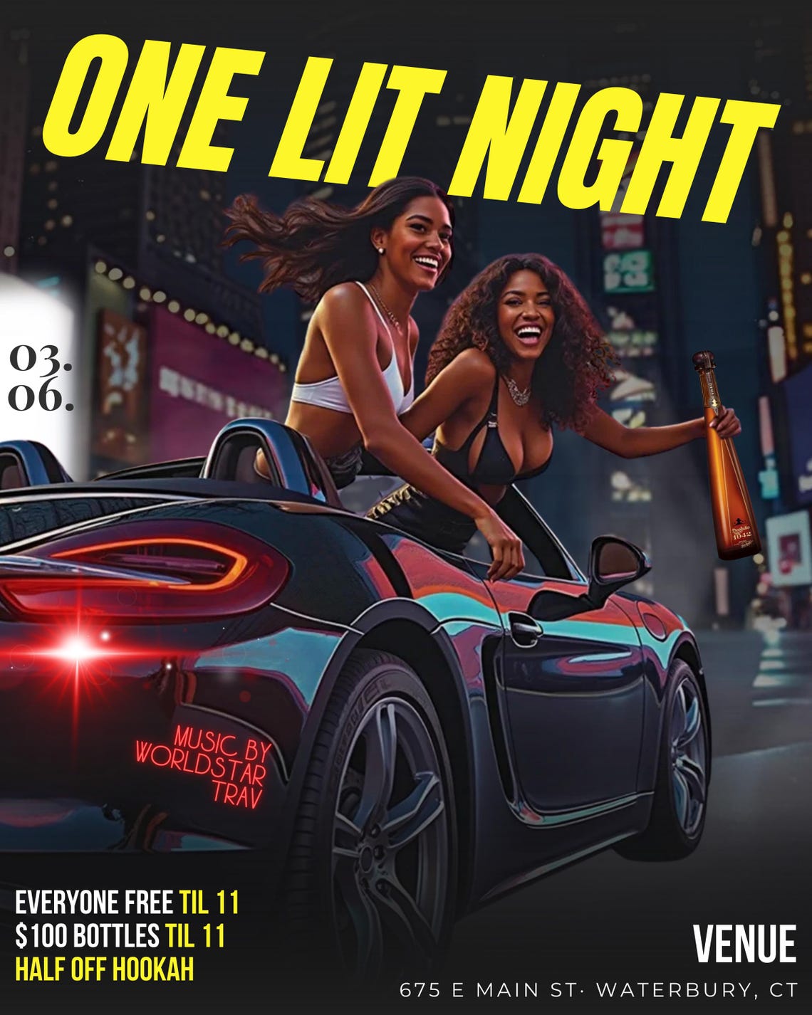 Editable Motion/animated Baddies Club Flyer Canva Template Ladies Night ...