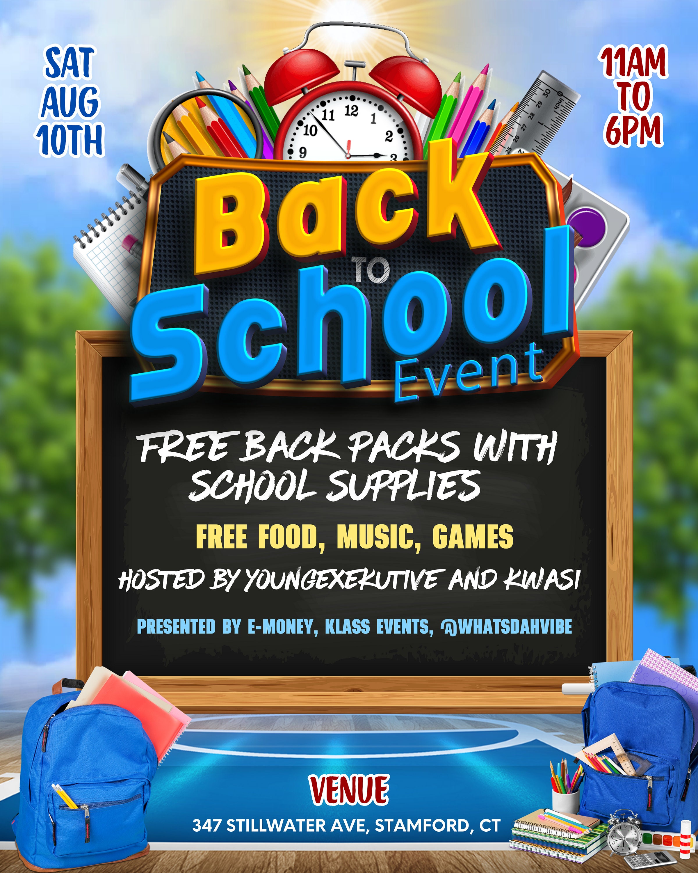 Editable Motion/animated Back to School Event Flyer Canva Template - Etsy