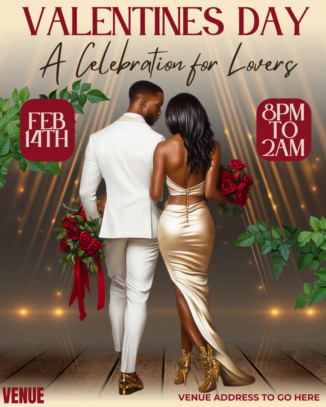 Editable Motion/animated Club Flyer Canva Template Ladies Night ...