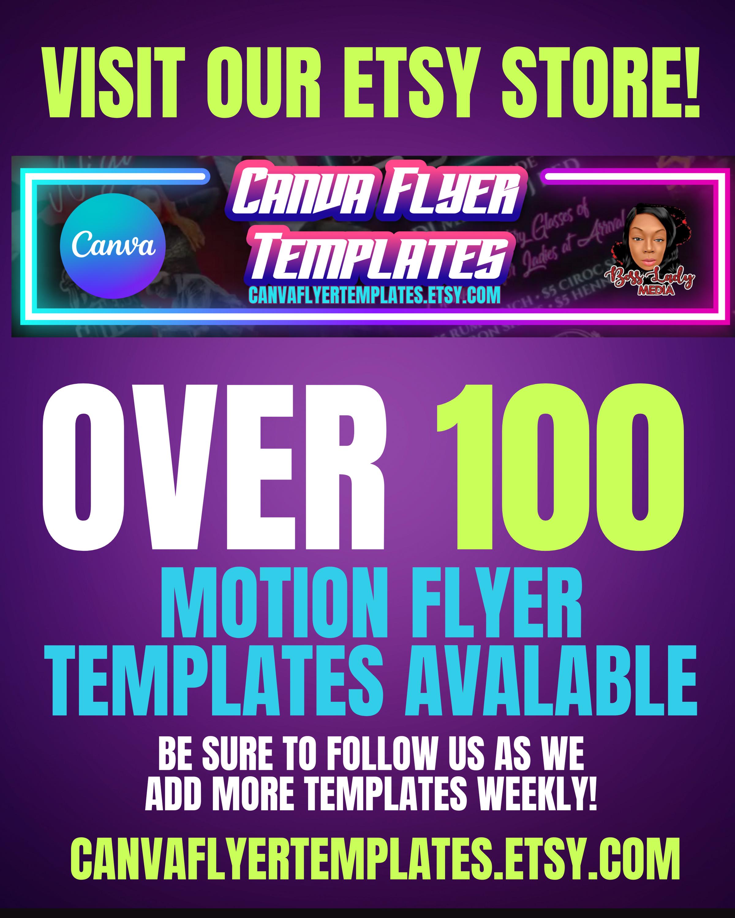 Editable Canva Motion Club Flyer Template -ball Drop New Years Eve 2025 ...