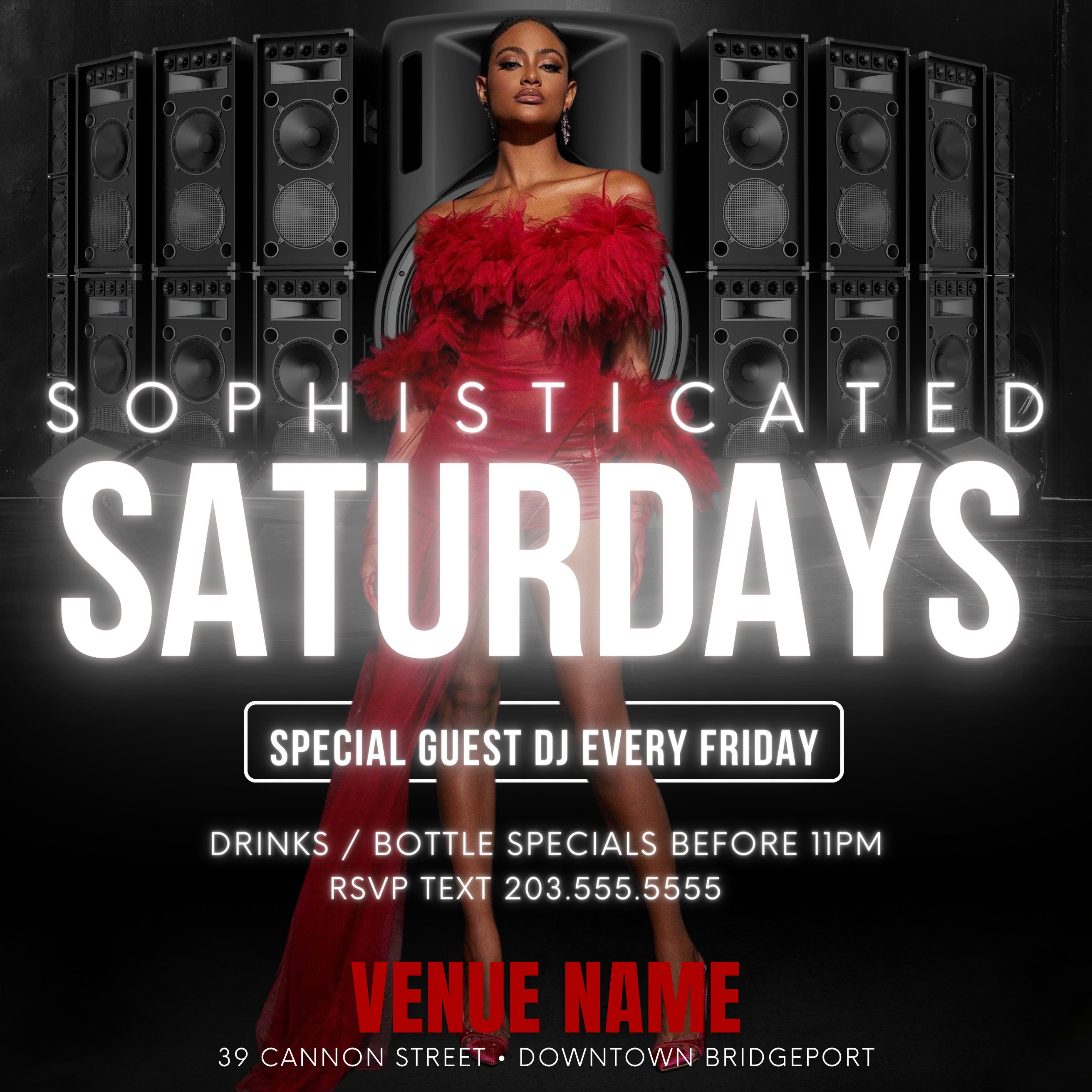 Editable Motion/animated Club Flyer Canva Template - Etsy