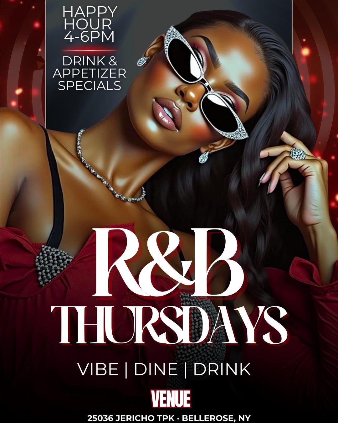 Editable Motion/animated Club Flyer Canva Template R&B Party Ladies ...