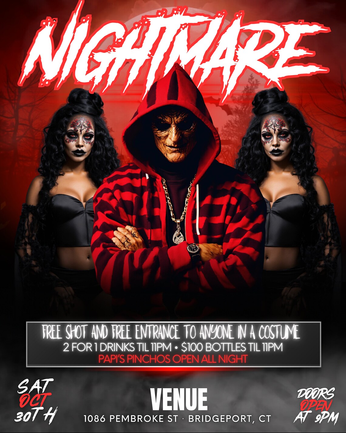 Editable Motion/animated Club Flyer Canva Template Halloween Party - Etsy